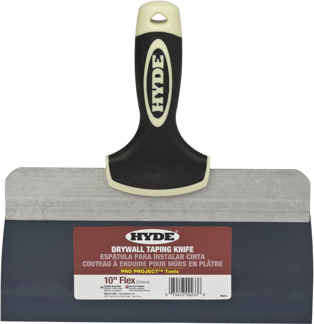 Hyde Tools 09333 10-Inch Pro Stainless Steel Taping Knife with Extruded ...