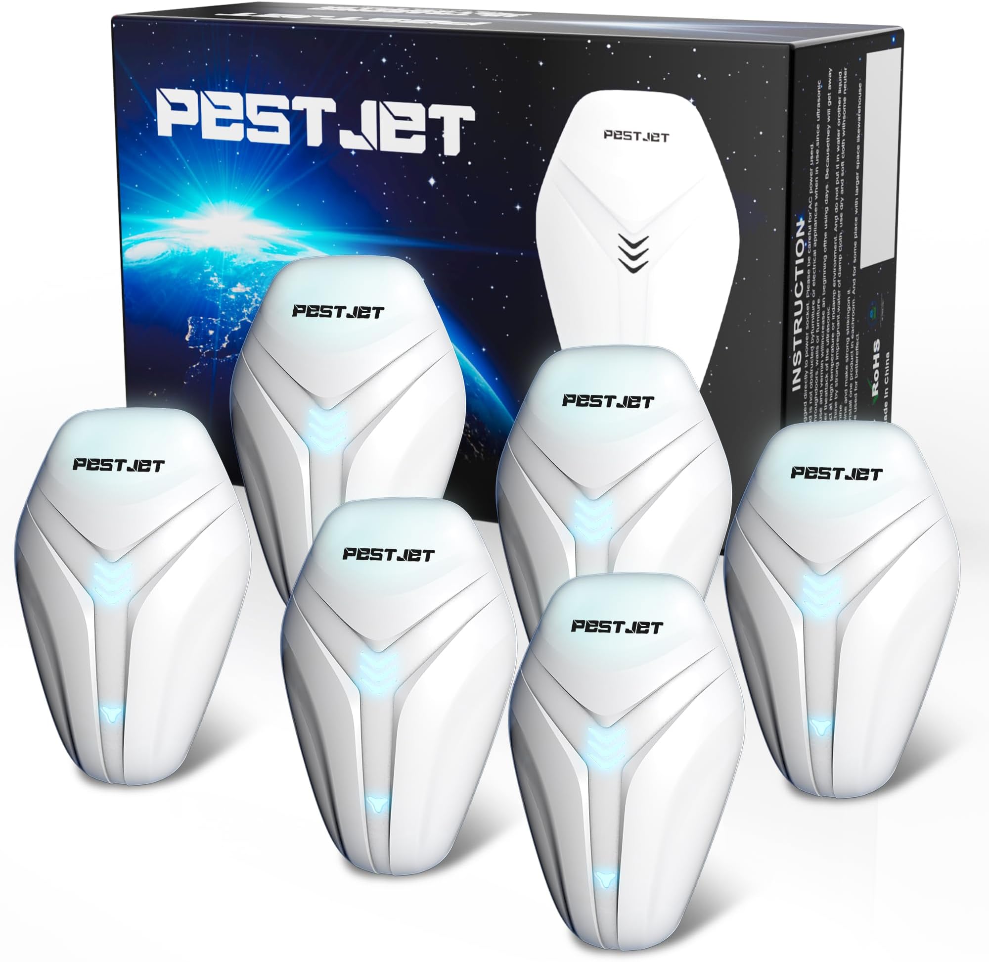 Amazon.com: 2024 Upgraded Ultrasonic Pest Repeller, Indoor Pest ...