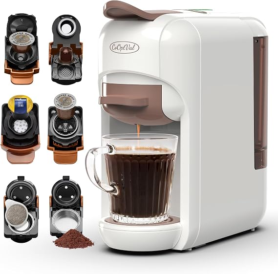 Amazon.com: CoOptVal 19-Bar Small Espresso Machine & Coffee Machine ...