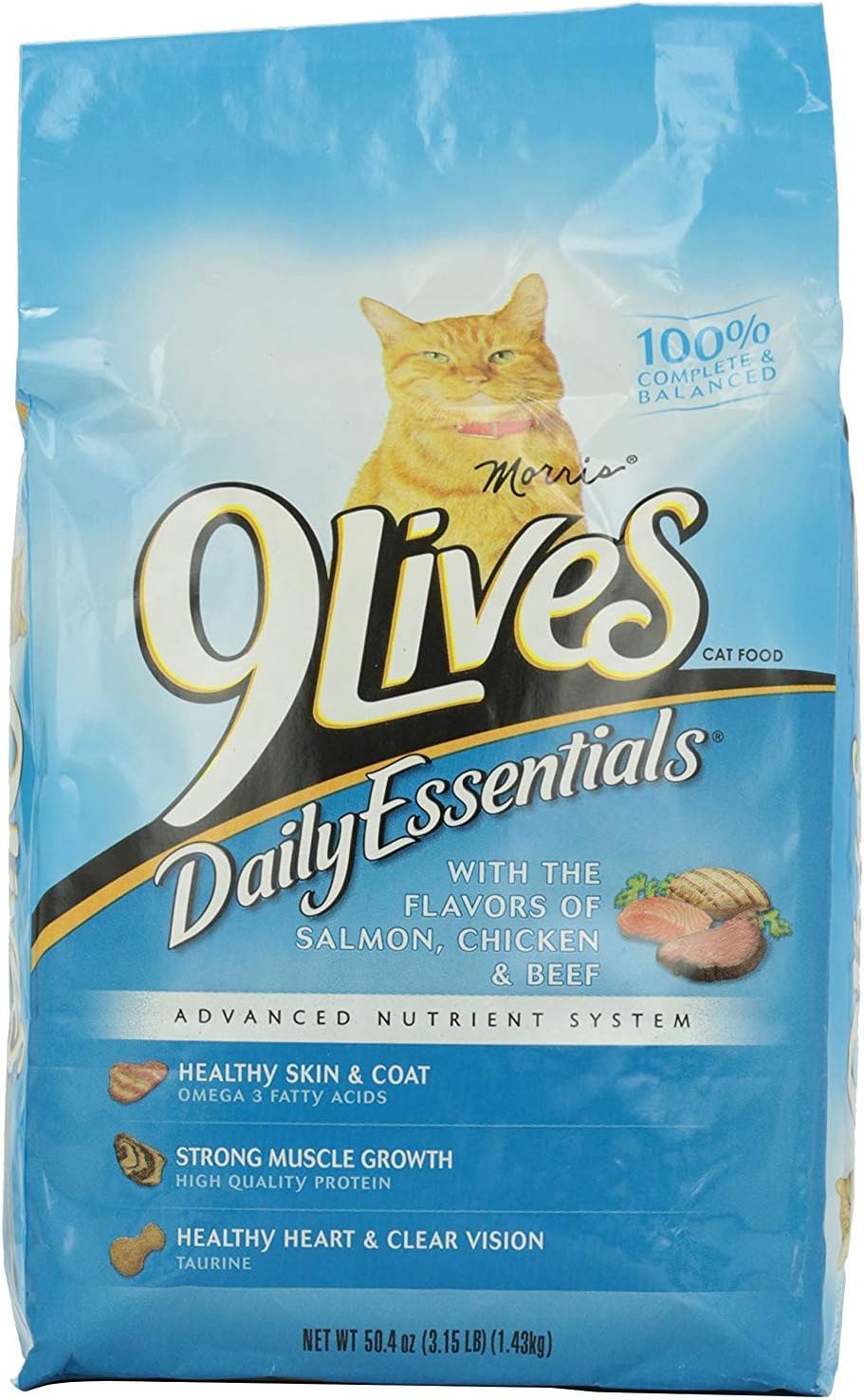 Amazon.com: 9 Lives Cat Food Daily Essentials, 3.15 lb : Pet Supplies