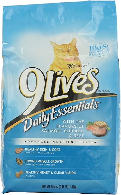Amazon.com: 9 Lives Cat Food Daily Essentials, 3.15 lb : Pet Supplies