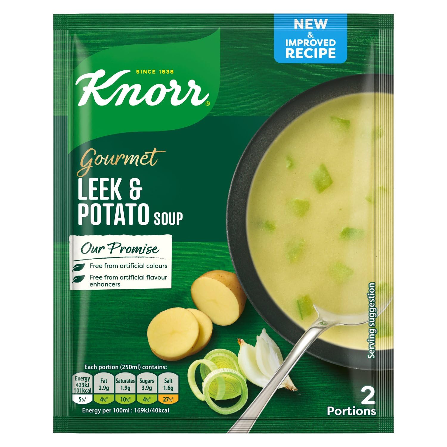 Amazon.com: Knorr Gourmet Leek & Potato Packet Soup Mix 53g, Pack of 3 ...