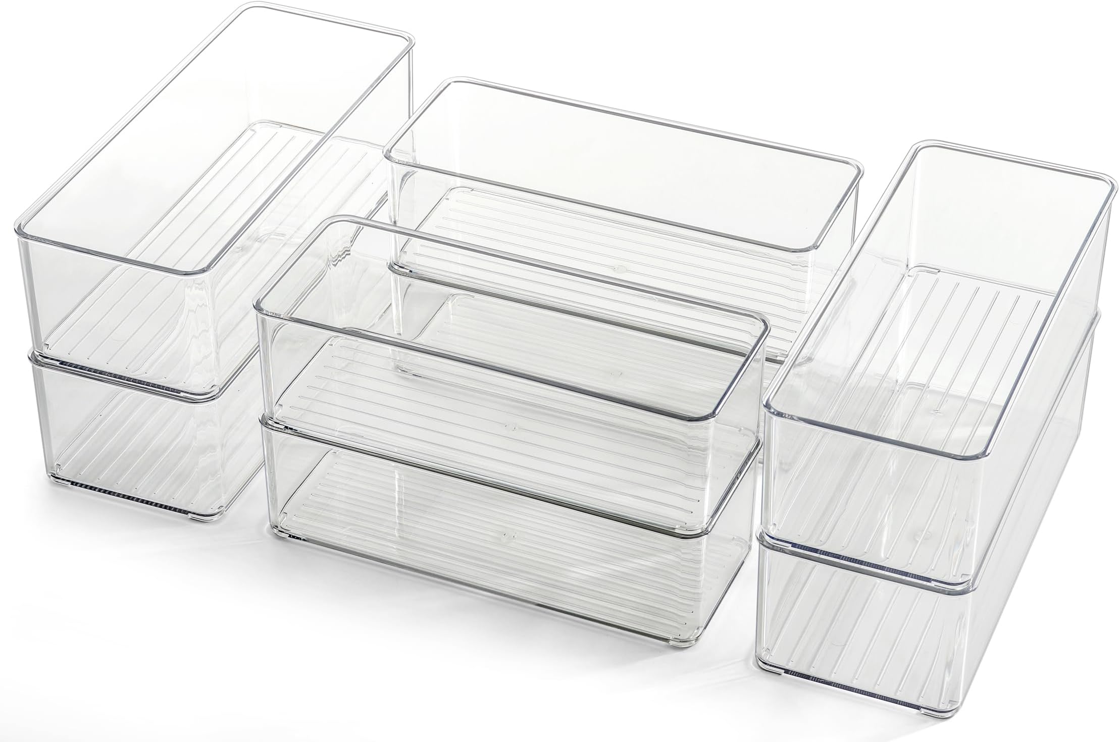 Amazon.com: Acrimet Drawer Organizer Modular, Box Tray Storage Bins for ...