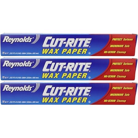 Amazon.com: Cut-Rite Wax Paper by Reynolds 75 Sq.Ft - Pack of 3 : Home ...