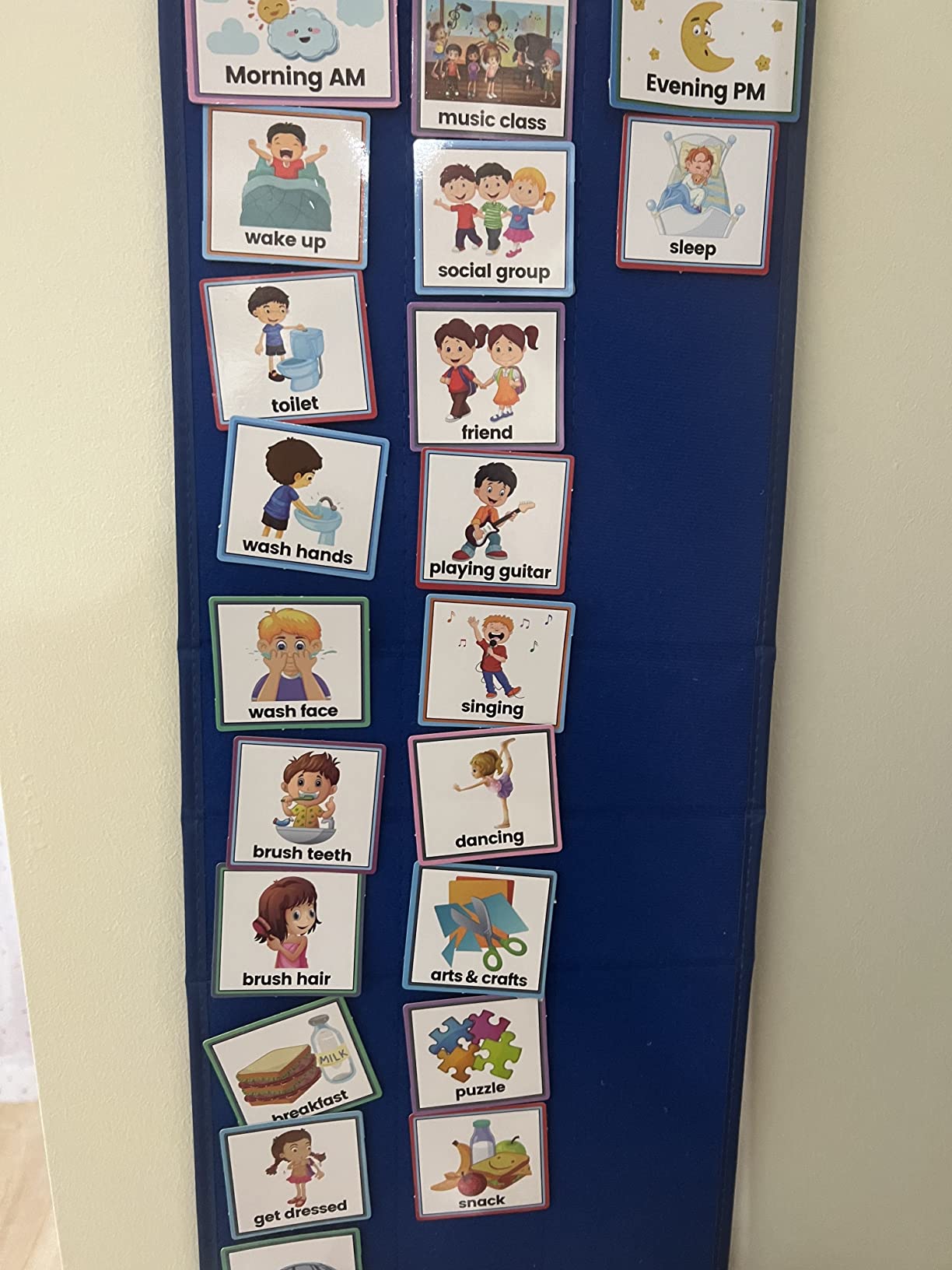 Kids Visual Schedule Calendar Chart,Autism Daily Chore Routine Chart ...