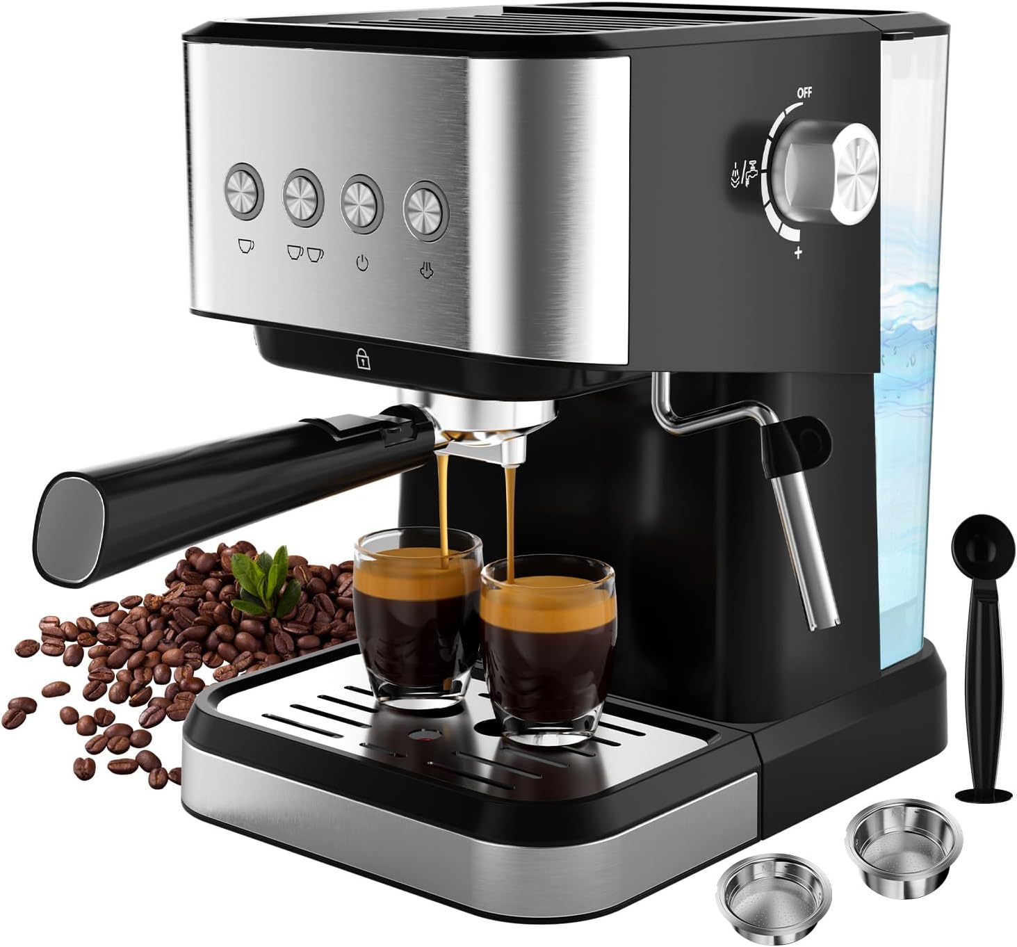 OCCULO Máquina de Café Espresso, Máquina de Expreso Profesional 20 Bar ...