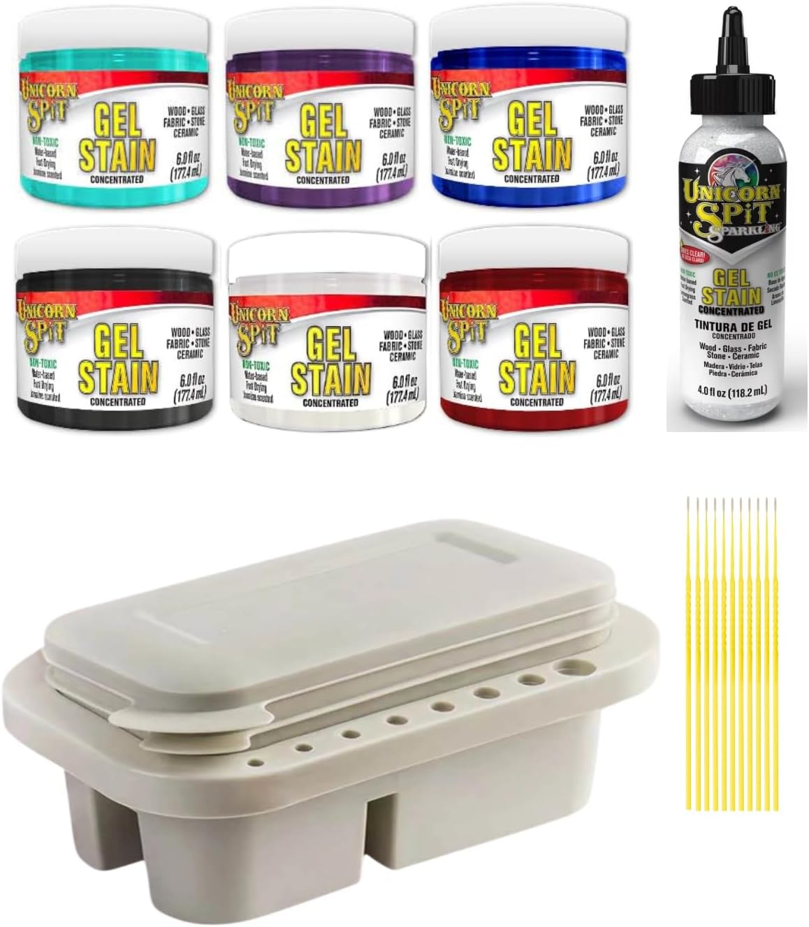 Amazon.com: Unicorn Spit Concentrated Gel Stain Glaze Bundle - 6 Ounce ...