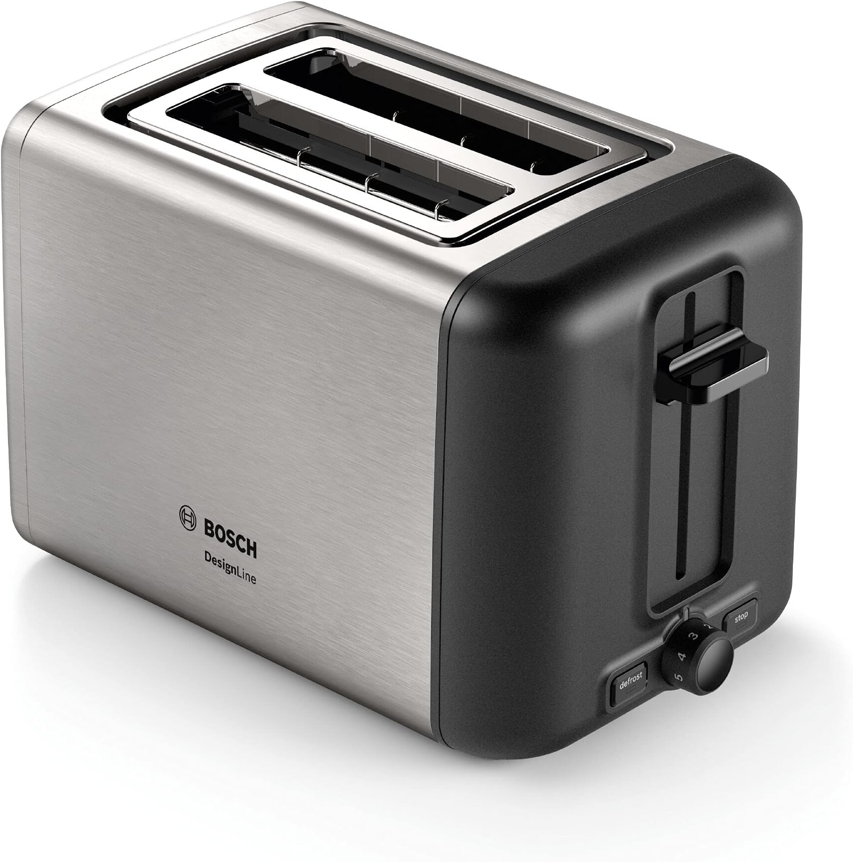 Bosch DesignLine TAT3P420GB 2 Slot Stainless Steel Toaster with ...