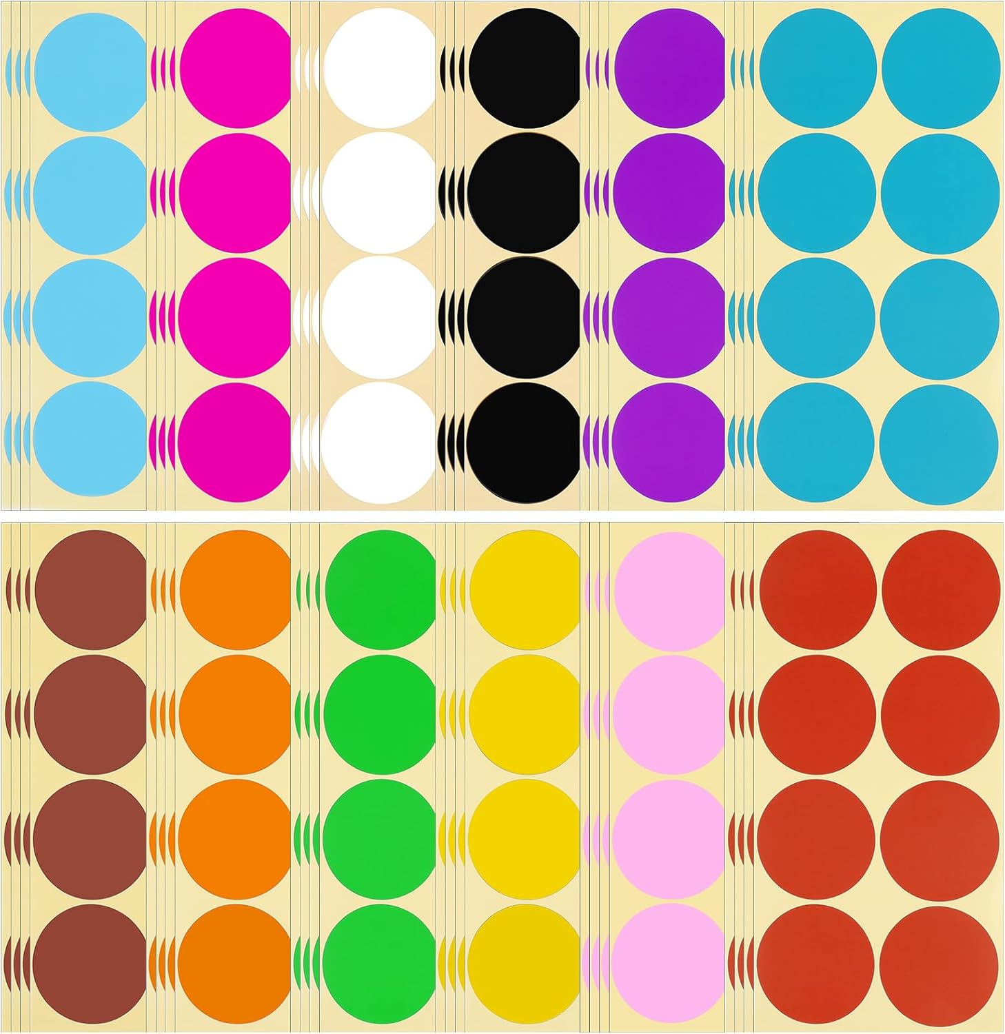480Pcs 2 Round Color Coding Circle Dot Sticker Australia | Ubuy