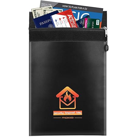 Amazon.com: Fireproof Money & Document Bag, MoKo File Document ...