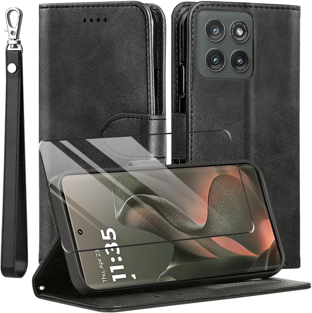 Amazon.com: TTYSHTT for Motorola Edge 5G 2025 Case and Tempered Glass ...