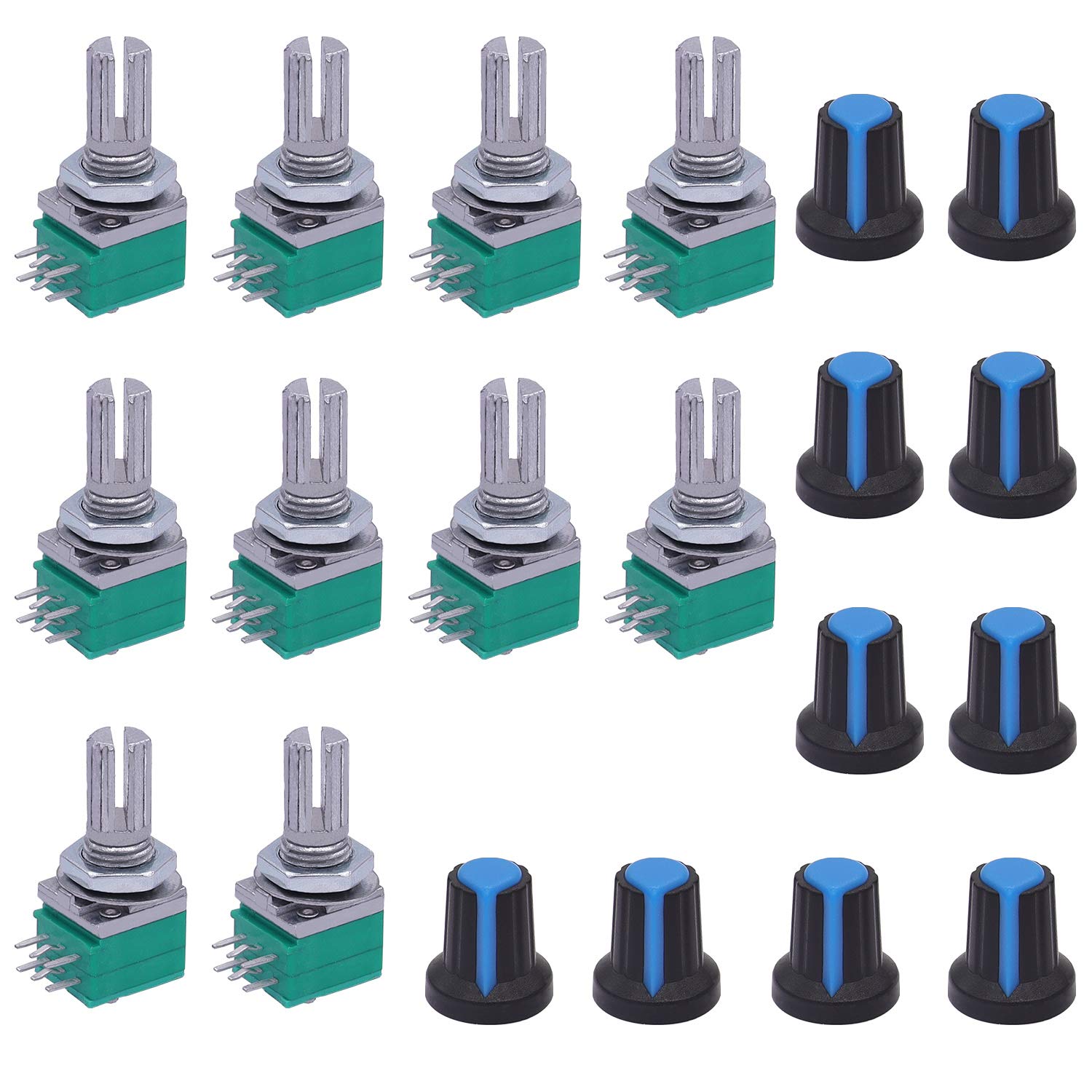 TWTADE 10Pcs Single Linear Rotary Seal Amplifier Potentiometers Type ...