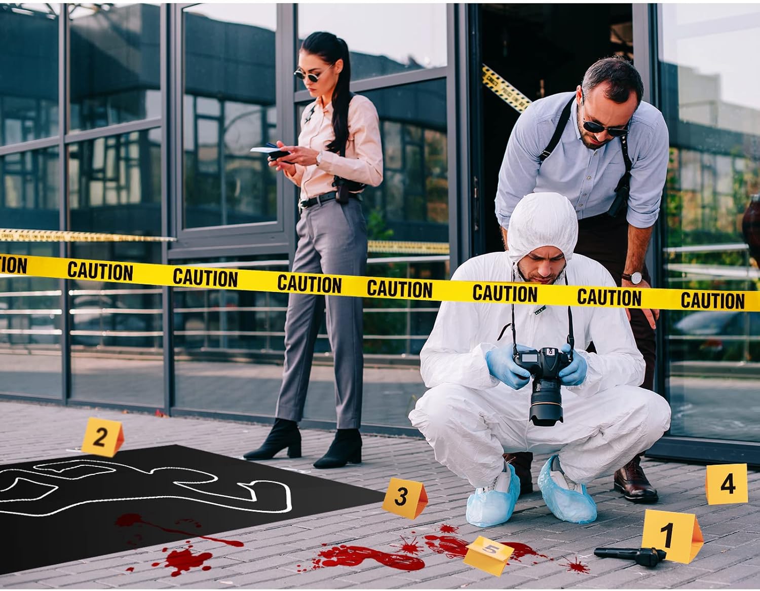 9-Piece Crime Scene Decor Set for Halloween Home Philippines | Ubuy