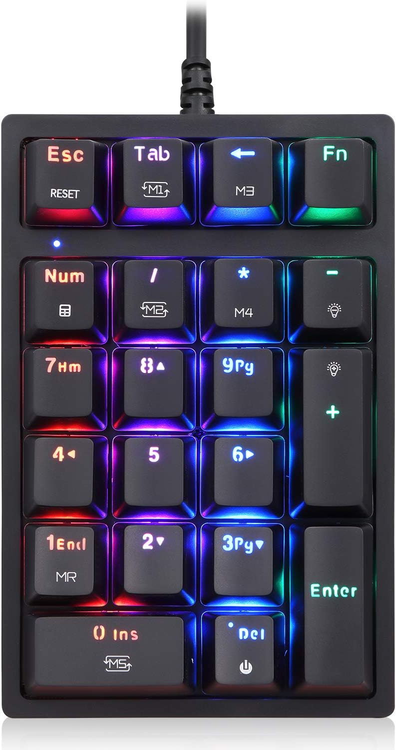 Amazon.in: Buy MOTOSPEED Mechanical Numeric Keypad USB Wired 21Keys ...