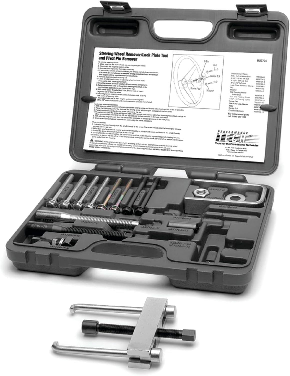 Amazon.com: Performance Tool W89704 Steering Wheel Removal Kit ...
