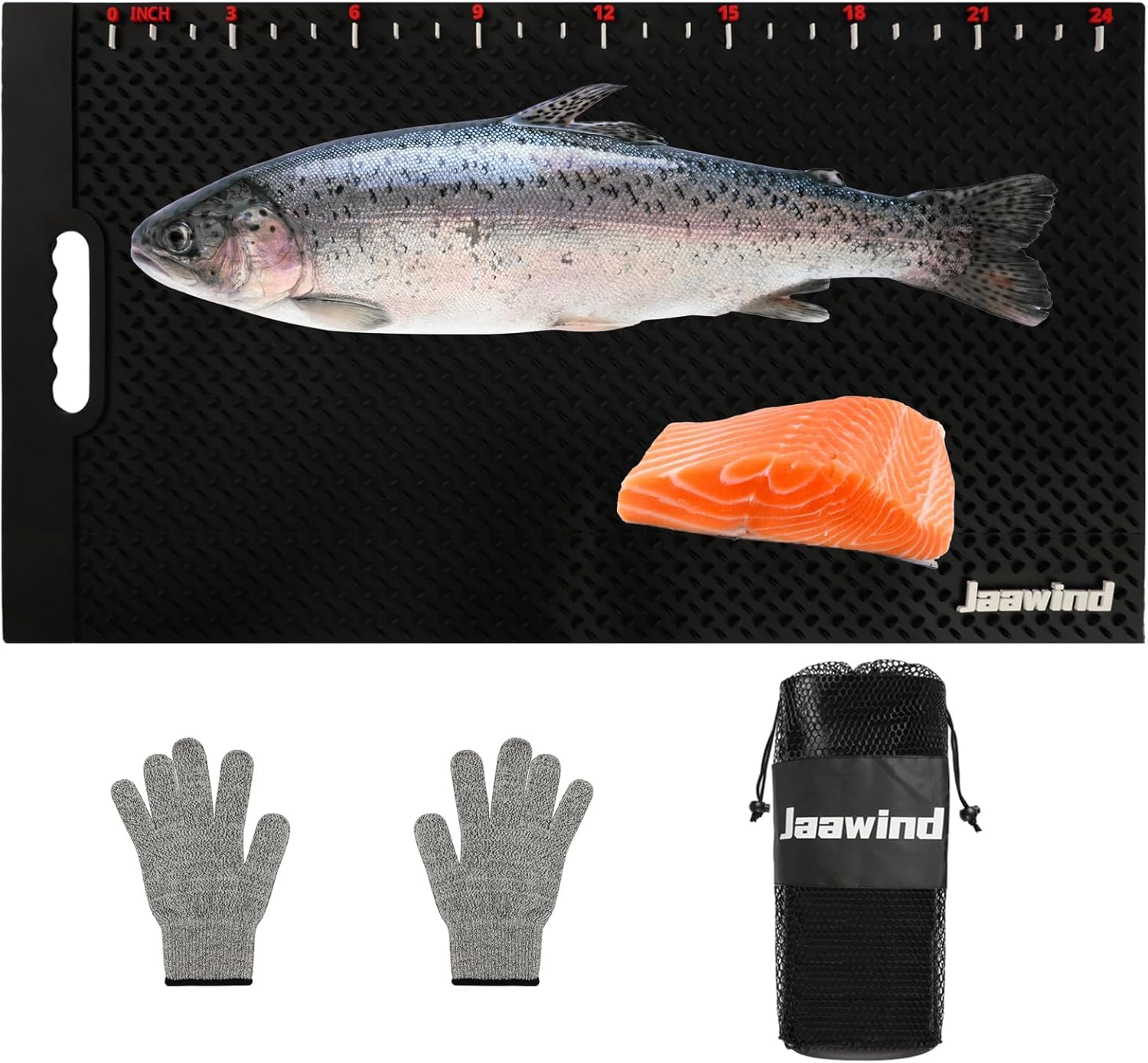 Amazon.com : Tislly Jaawind Fish Fillet Mat 14"x28", No-Slip with Anti ...