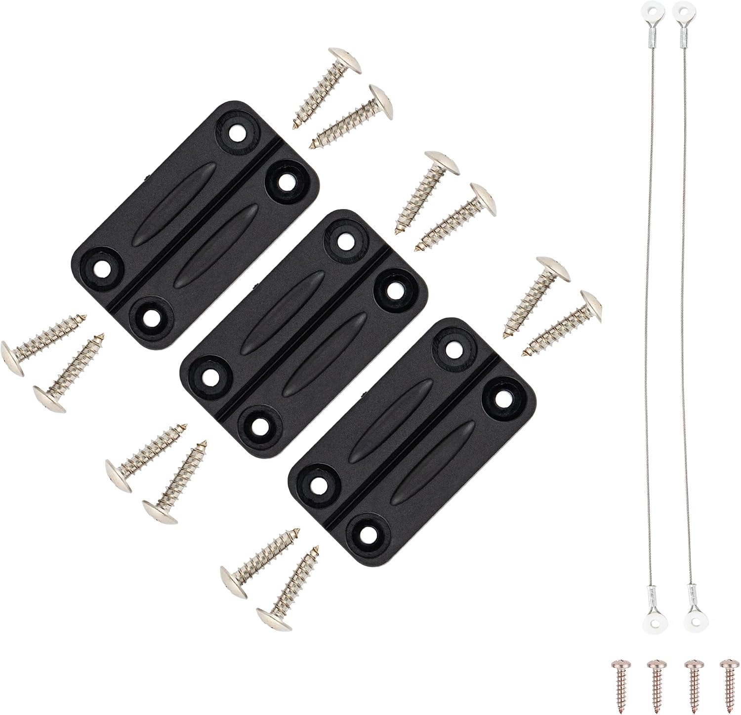 Amazon.com : NeverBreak Parts - 3 Pack Black Hinges and Lid Strap Combo ...