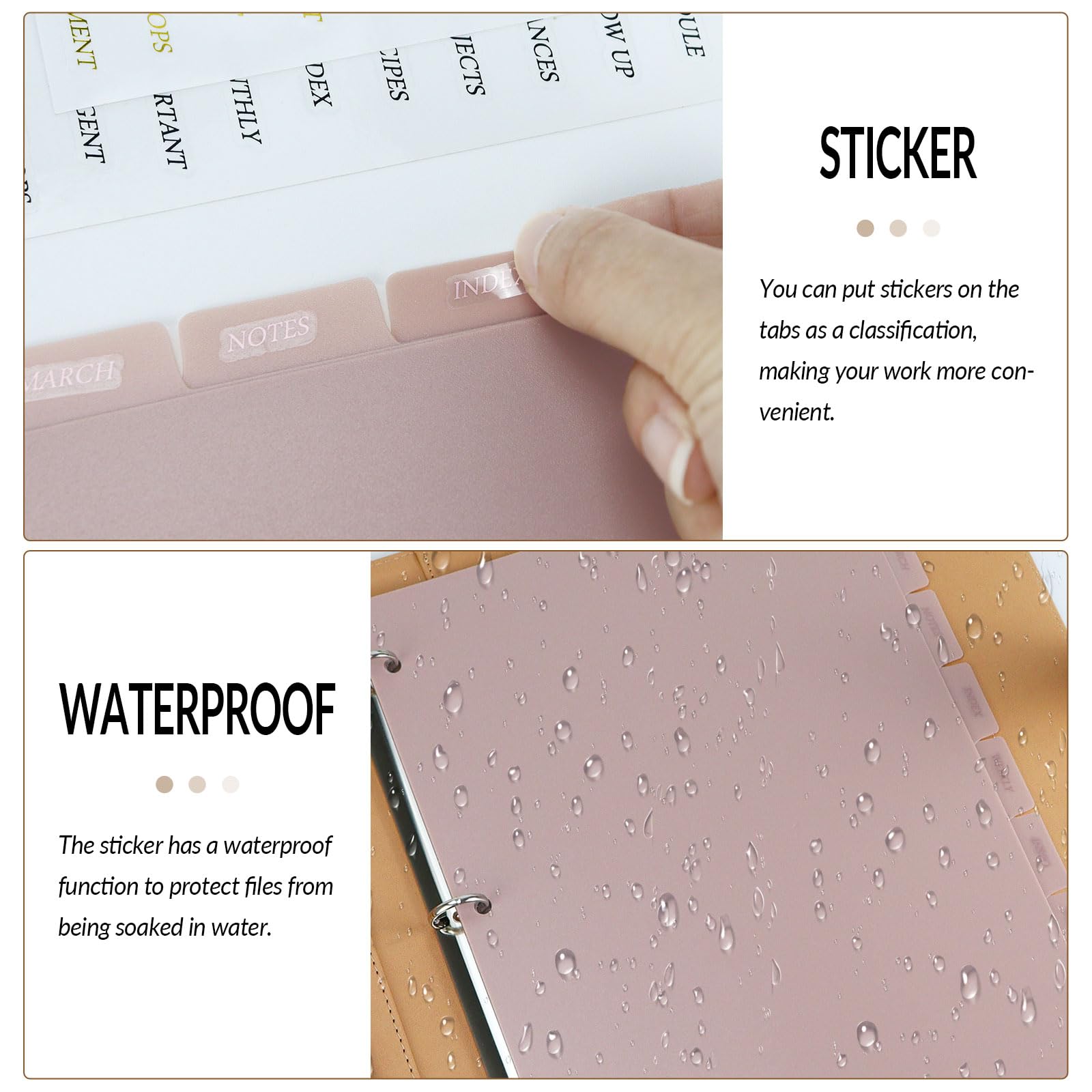 Snapklik.com : Koqye 8-Tab Binder Index Dividers For 3 Ring Binders ...