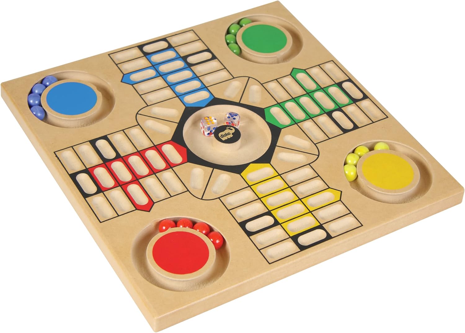 DIAKO Parchis Juego de Mesa ABC | Juegos de Mesa Familiares | Juguetes ...