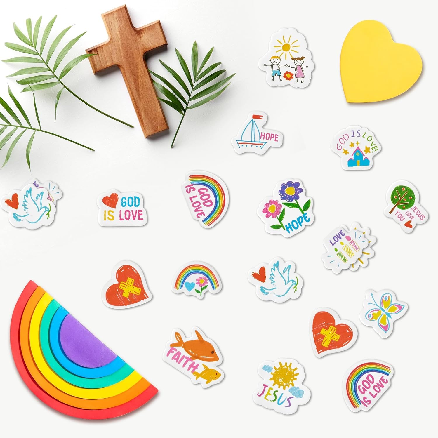 Snapklik.com : 300pcs Religious Cartoon Foam Stickers Sunday School ...