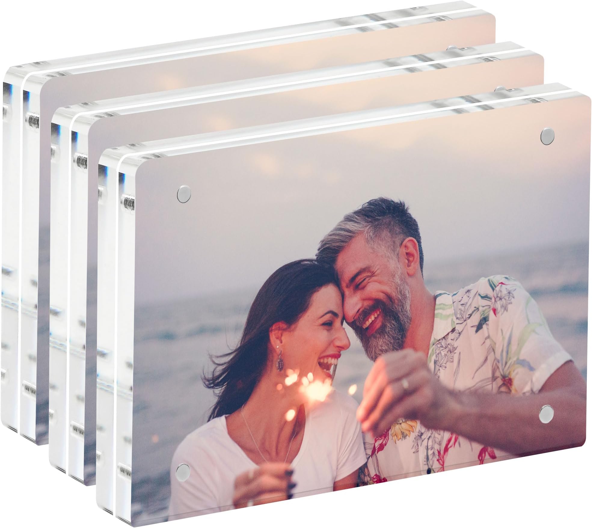 Amazon.com - Hiwhy Acrylic Picture Frame 4×6, Clear Magnetic Picture ...