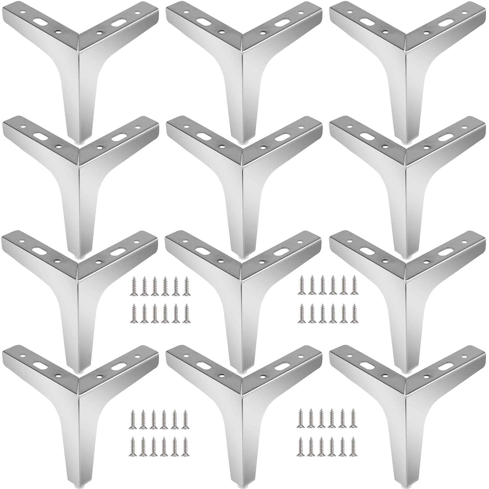 Amazon.com: HAKZEON 12 PCS 5 Inches Height Triangle Furniture Legs ...