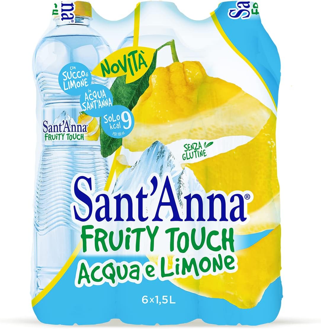 Sant'Anna Fruity Touch Limone 1,5L | confezione 6 Bottiglie | Bevanda ...