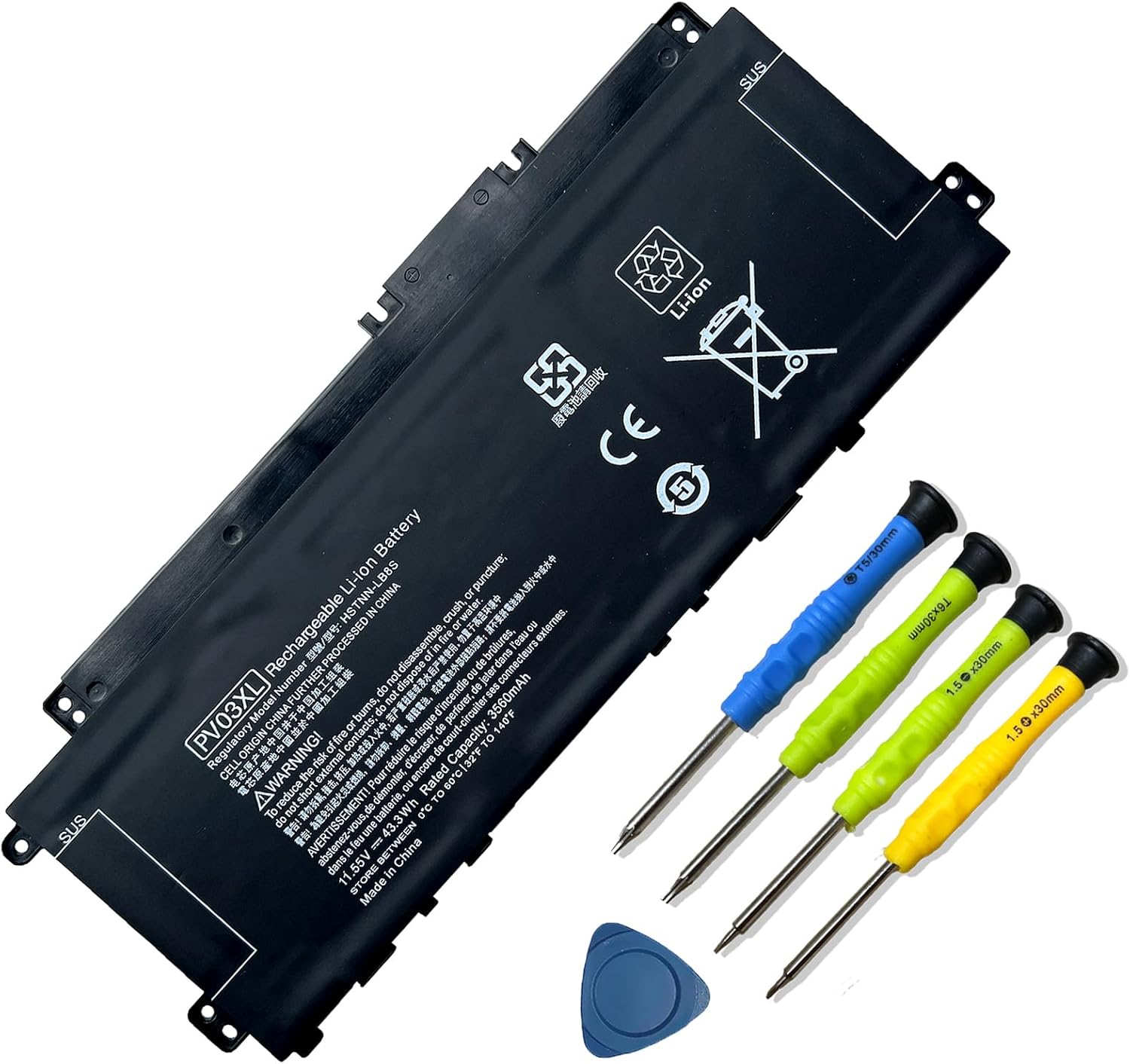 Amazon.com: PV03XL PP03XL M01144-005 - Batería de repuesto para ...