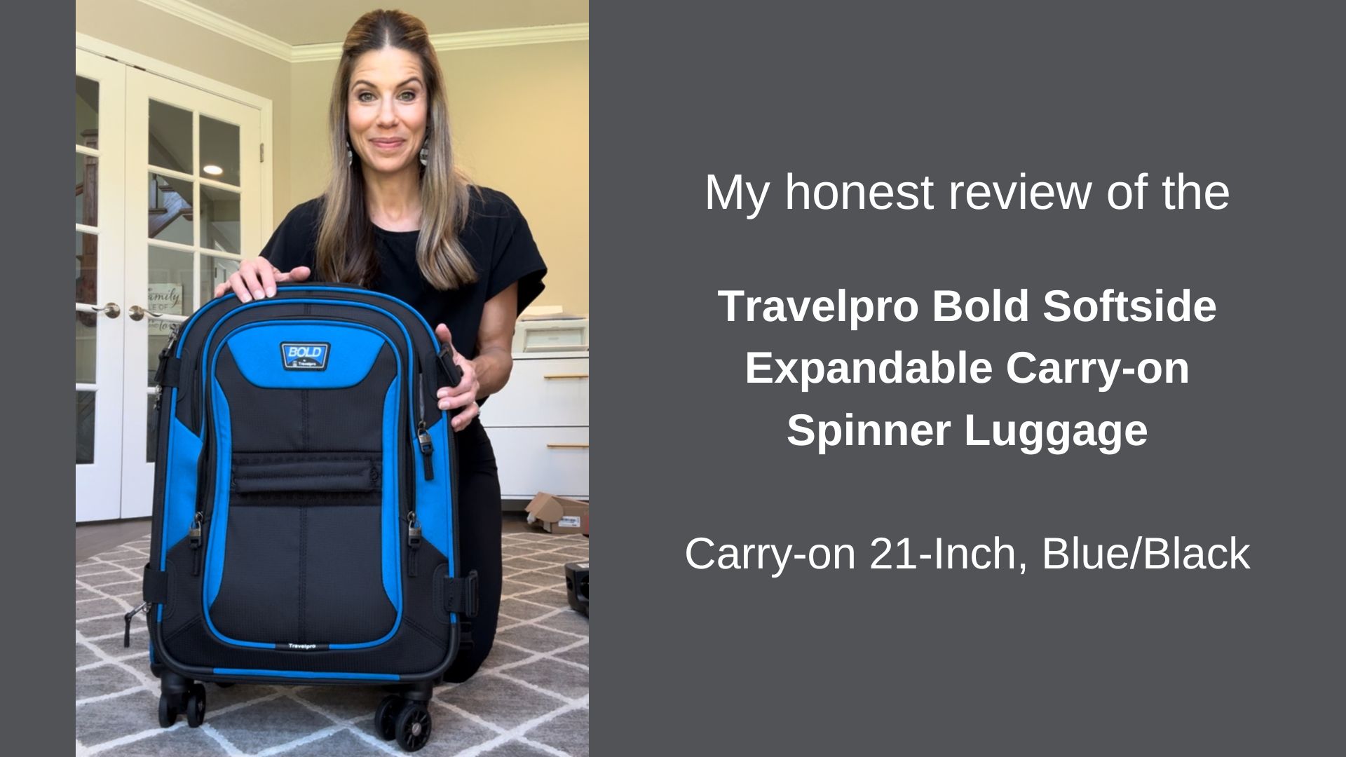 Watch Honest review of the Travelpro Bold 21 inch Carry-On Luggage on ...