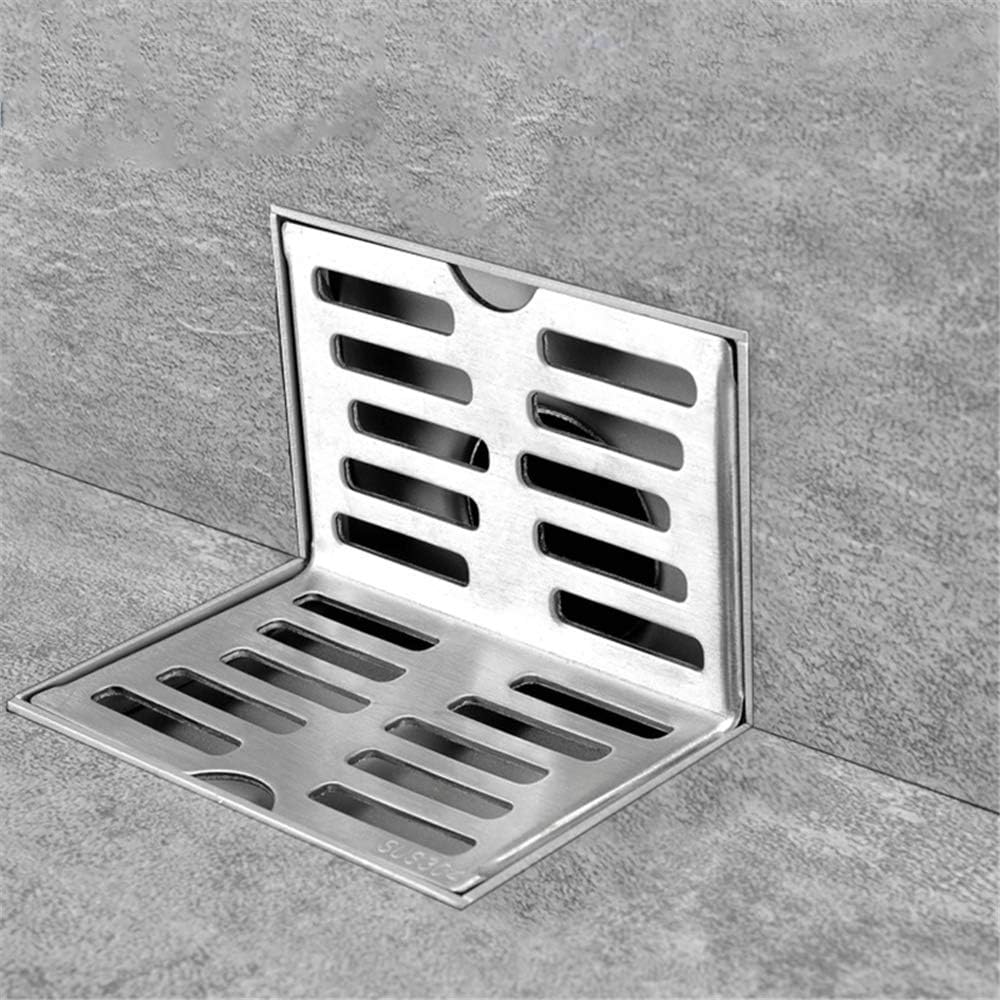 HHJJ Edelstahl Side Drain Wand Side Dusche-Abfluss Balkon Wand Corner ...