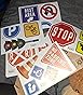 Amazon.com: wondever 25 Pieces Traffic Road Signs Wall Stickers Stop ...