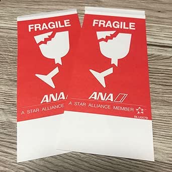 Amazon.co.jp: ANA Handling Instructions Sticker Sticker FRAGILE 4 ...