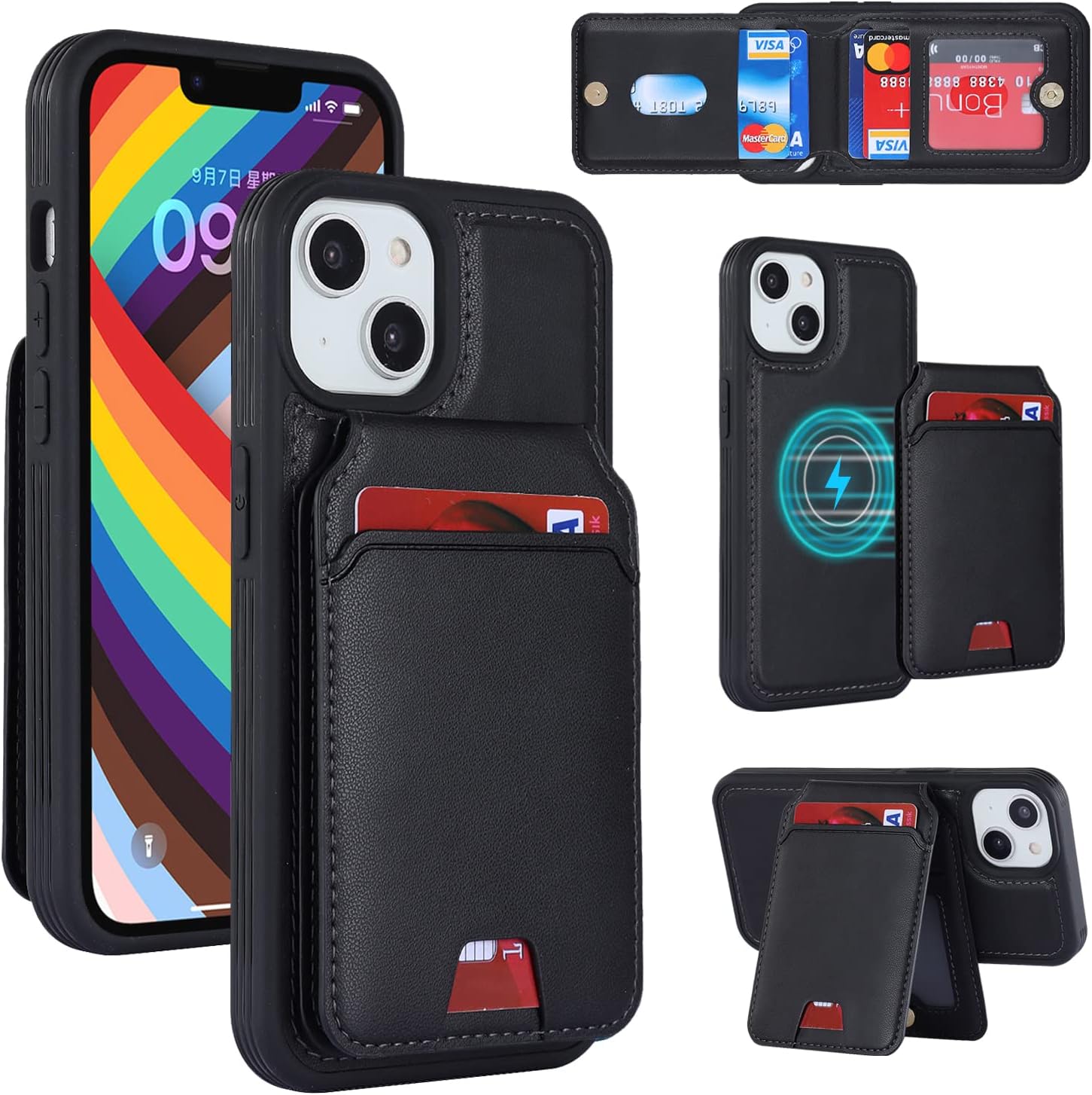 Amazon.com: SailorTech iPhone 13 Mini case with Card Holder magsafe ...