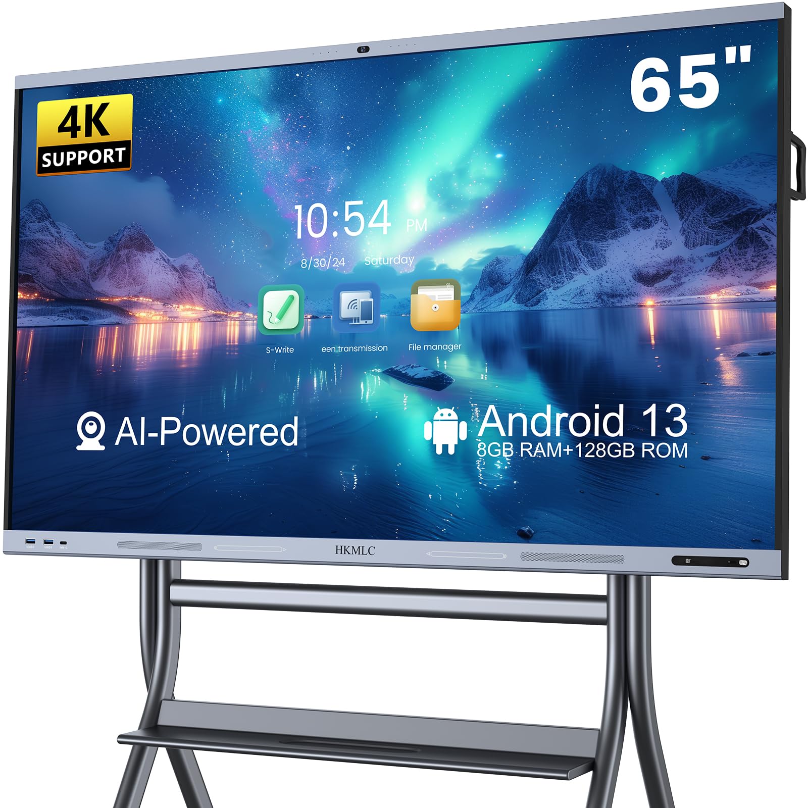 Buy HKMLC Smart Board, Summit Elite 65 Inch Digital Whiteboard Built-in ...