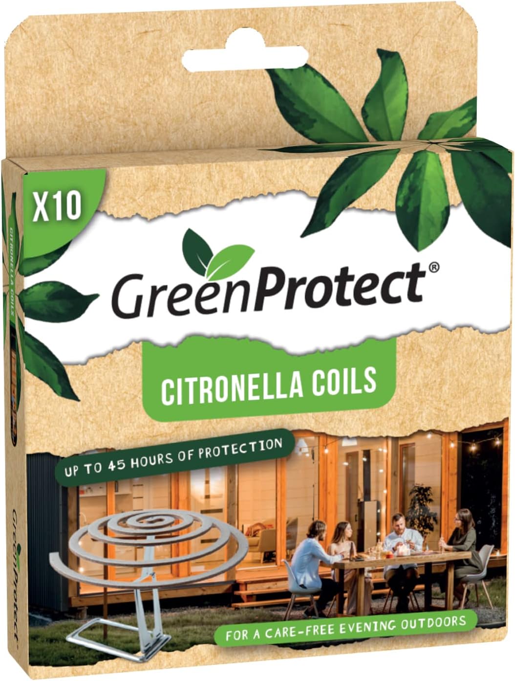 Green Protect Citronella Coils Incense with Coil Holder for Indoor ...