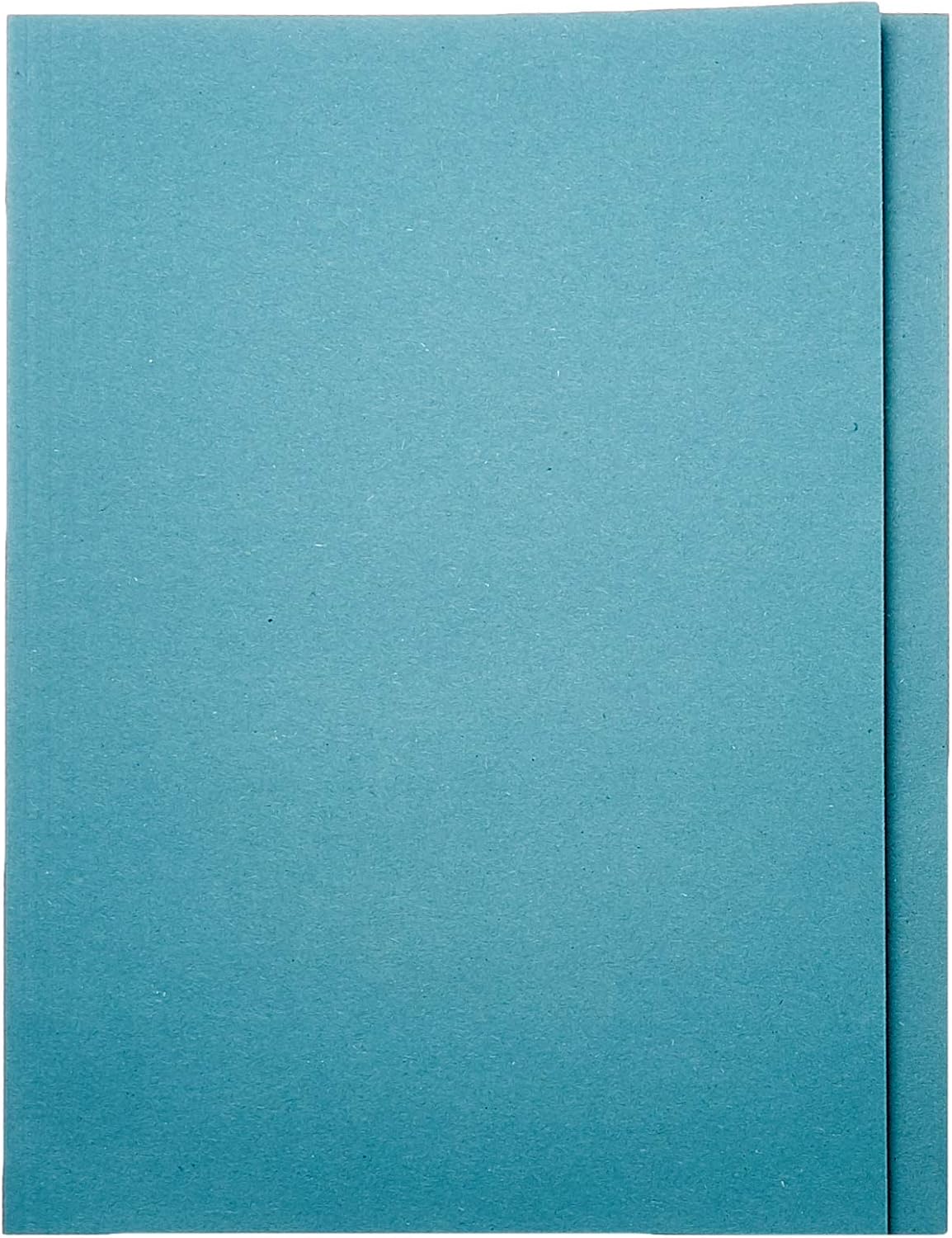 5 Star Office Square Cut Folder Recycled Pre-punched 250gsm A4 Blue ...