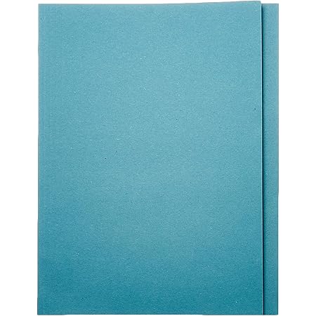 Q Connect 180gsm Light Weight Foolscap Square Cut Folder - Blue ...