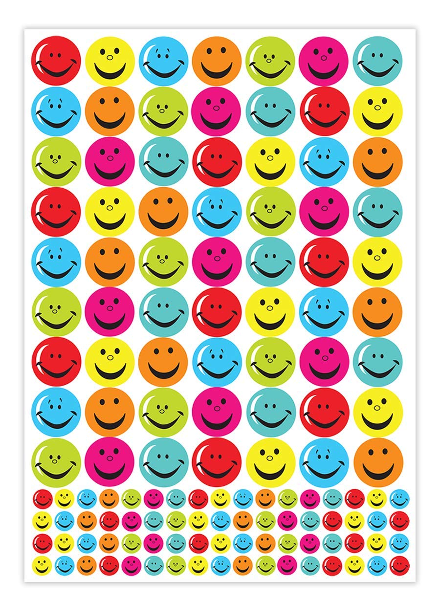 Smiley Face Stickers – Bumper Pack (1310 stickers) – BigaMart