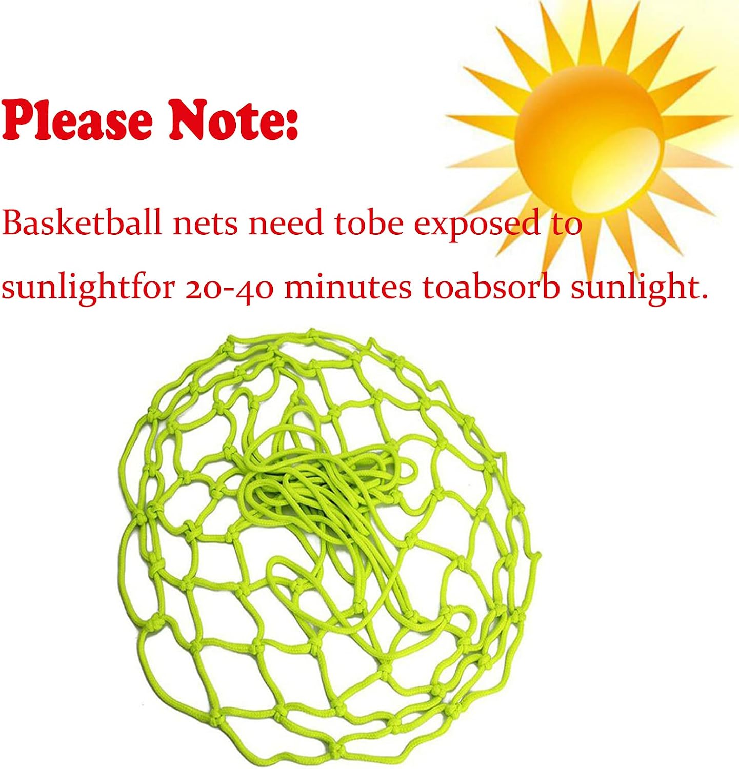 Luminous Basketball Net Replacement, Heavy Duty and Anti Whip Night ...
