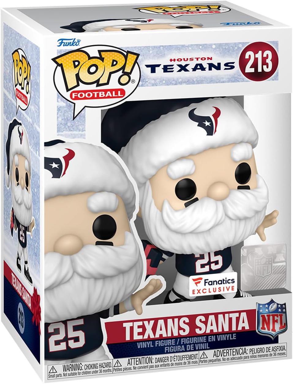 Funko Houston Texans Santa Pop! Fanatics Figurine en vinyle exclusive ...