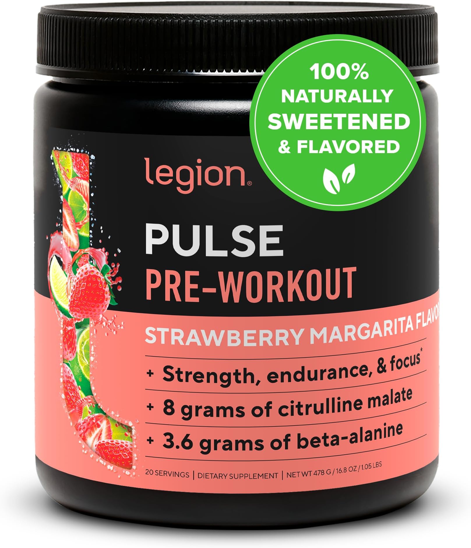 Amazon.com: LEGION Pulse Pre Workout Supplement - All Natural Nitric ...