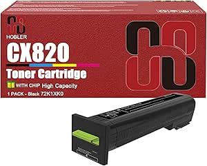 Amazon.com: CX820 Toner Cartridges Compatible for Lexmark 72K1XK0 Black ...