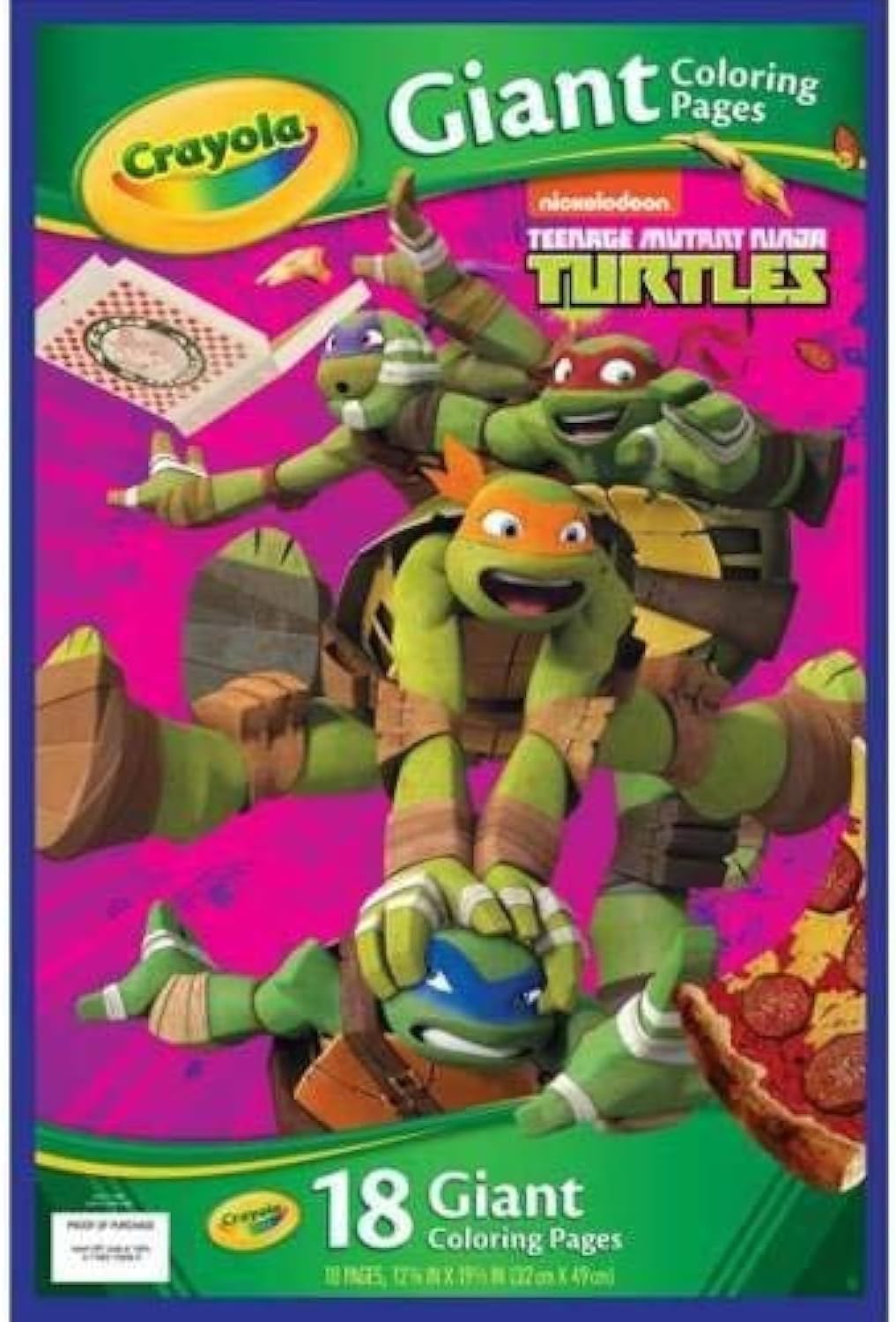 Amazon.com: Crayola Kids Teenage Mutant Ninja Turtles TMNT Giant Poster ...