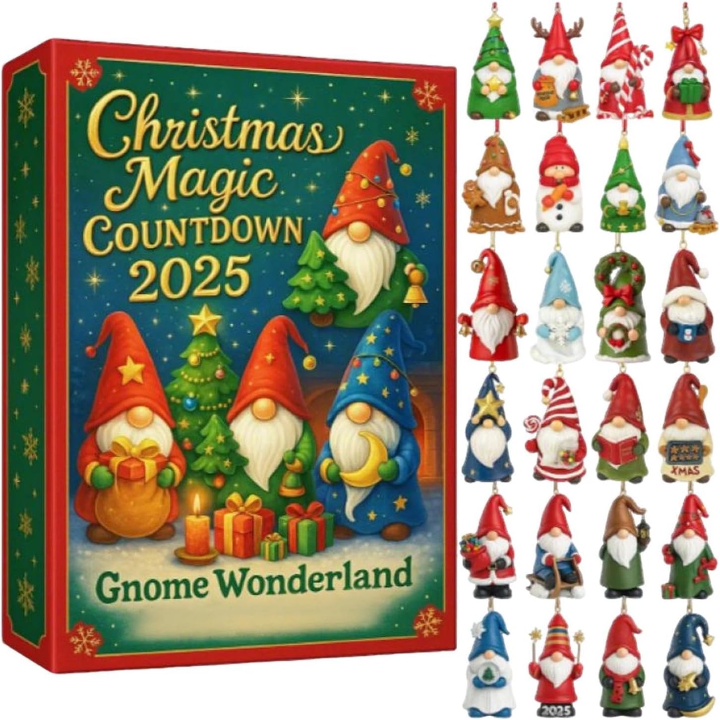 Amazon.com: Gnome Christmas advent calendars 2025, 24 Days Gnome ...