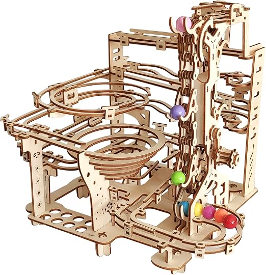 Amazon.com: Wooden Marble Run 3D Puzzle - Wood Crafts Mechanical Marble ...