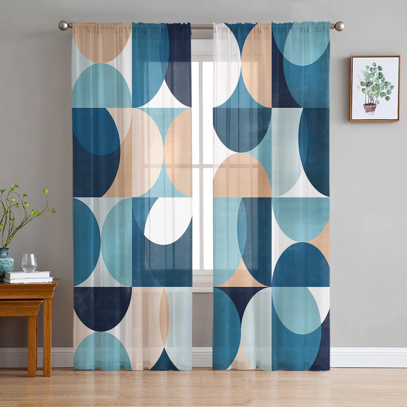 Modern Blue Curtains