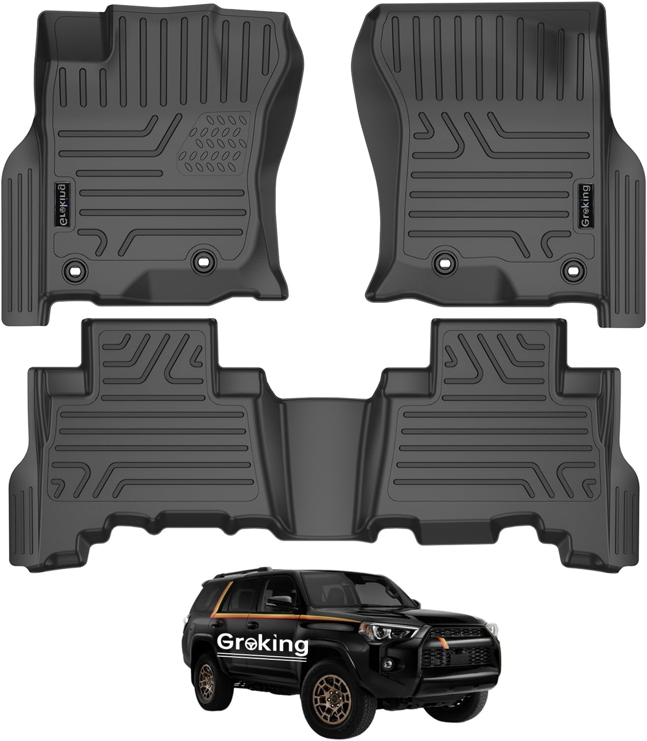Amazon.com: Genuine Toyota 4Runner TRD Pro All Weather Floor Liners ...