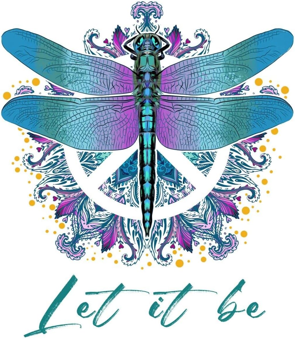 Amazon.com - Dragonfly Sticker Let It Be Love Vinyl Sticker for Car ...