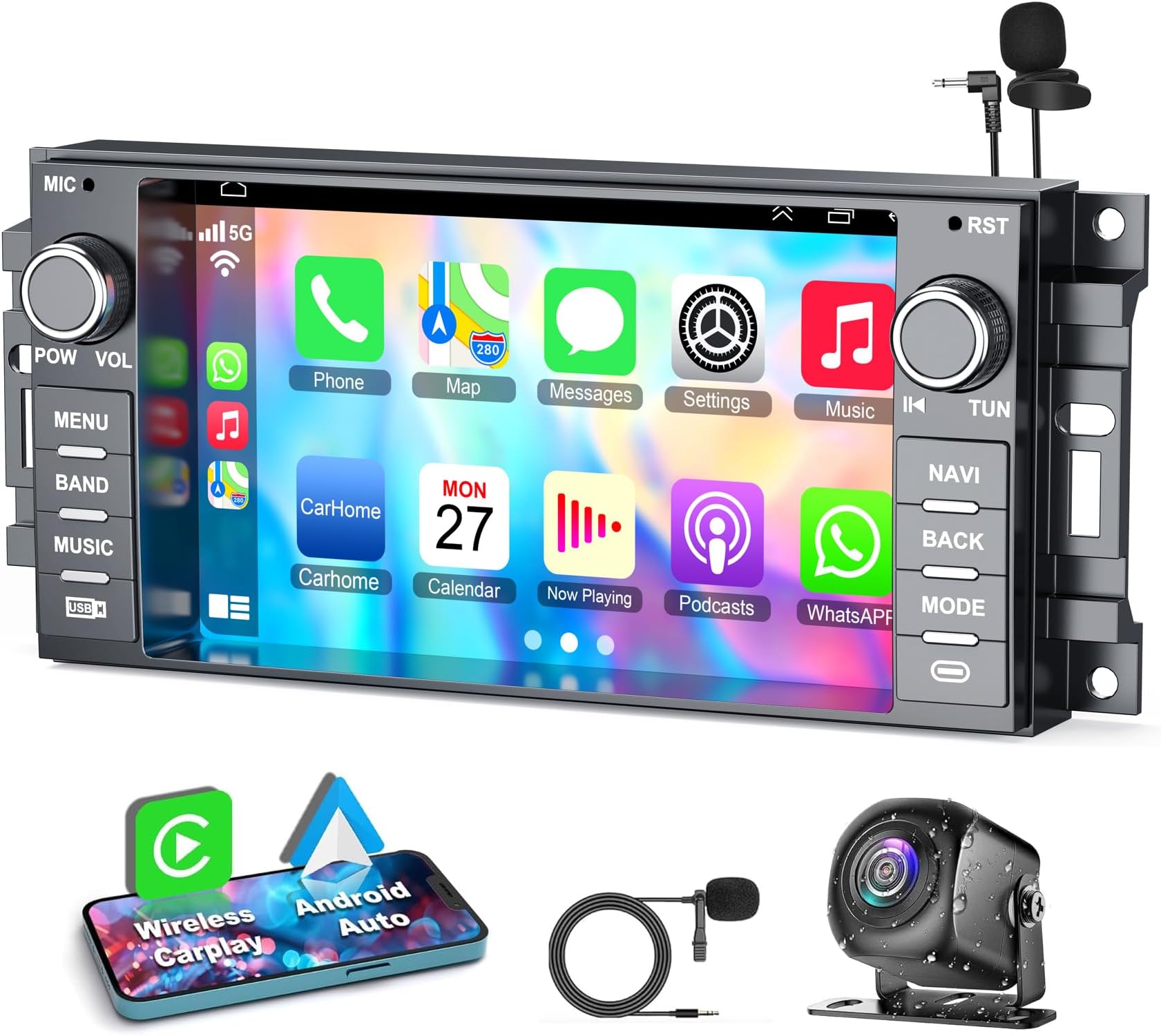 Amazon.com: Android 12 Car Radio for Jeep Wrangler JK Compass Grand ...