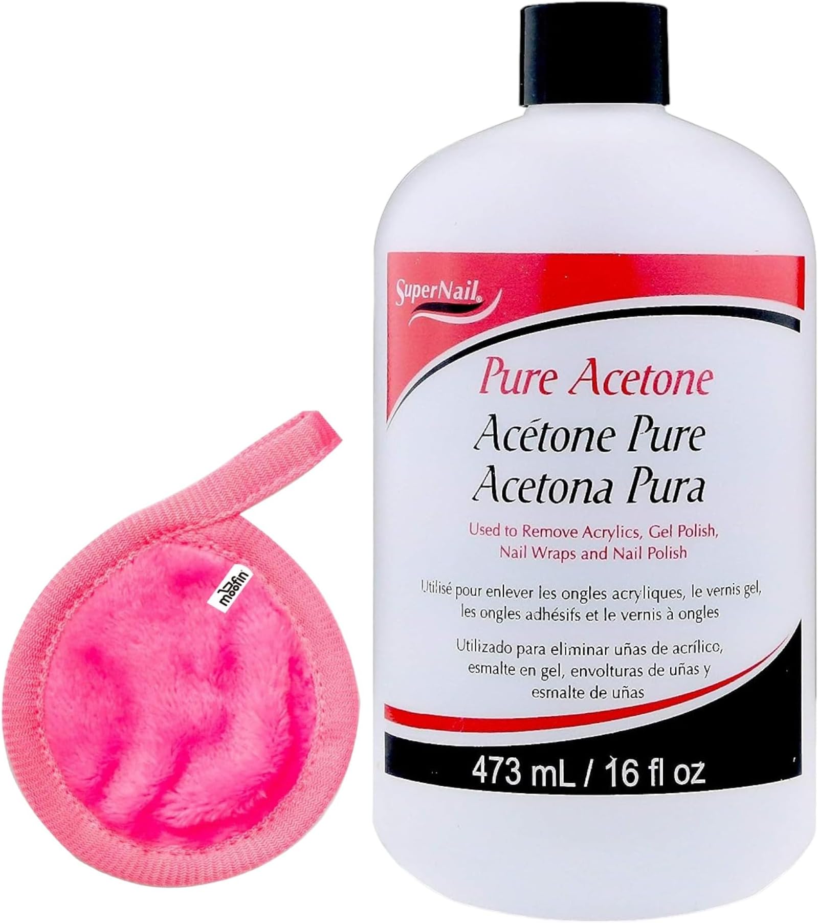 Amazon.com : 100% Pure Acetone 1 Pint - Strong Fast Acting Nail Polish ...